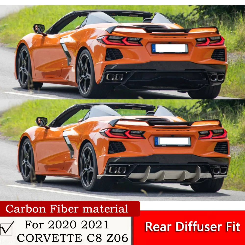 Taikule-Carbon-Rear-Diffuser-Fit-For-2020-2021-CORVETTE-C8-Z06 ...