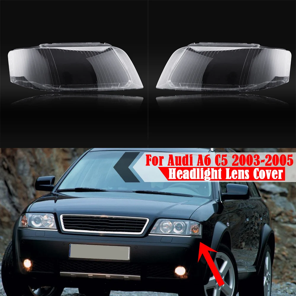 For Audi A6 C5 2003 2004 2005 Front Lamp Shade Lamp Headlight Mask ...