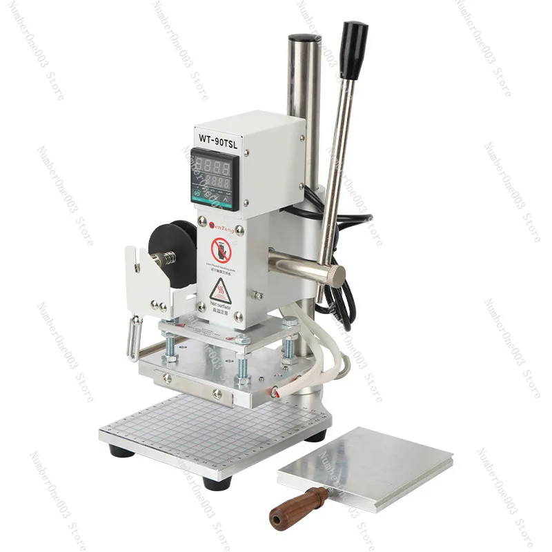 WT-90TSL Small Hot Stamping Machine Label Press Marking Machine English ...