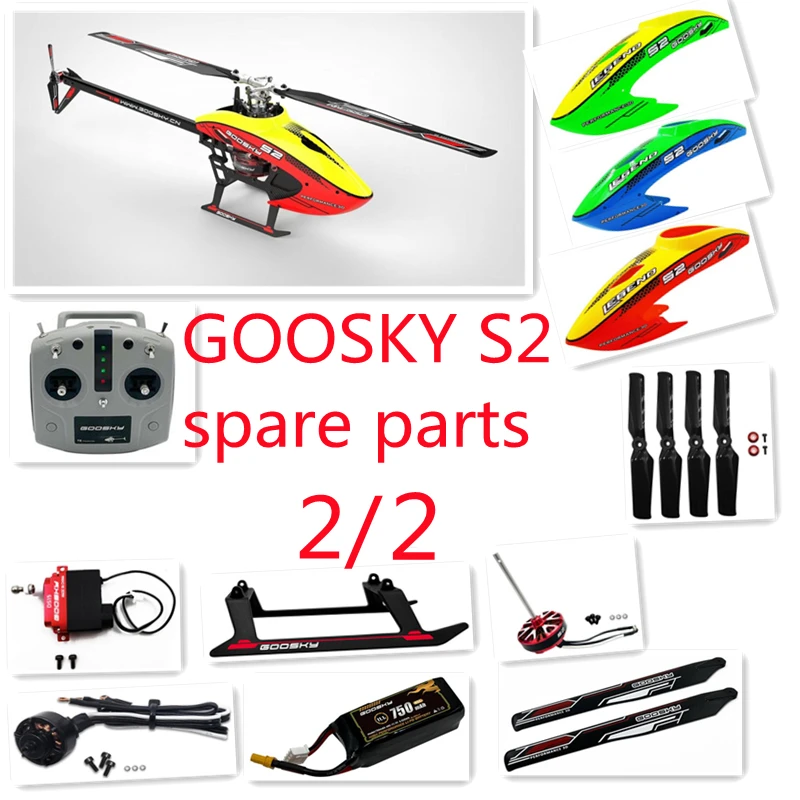 GOOSKY-S2-Helicopter-Spare-Parts-Main-Blades-Tail-blade-Flight-Control ...