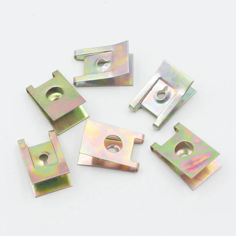 50Pcs Car Body Metal Clip Self Tapping Screw Gasket Fixed Fastener Auto ...