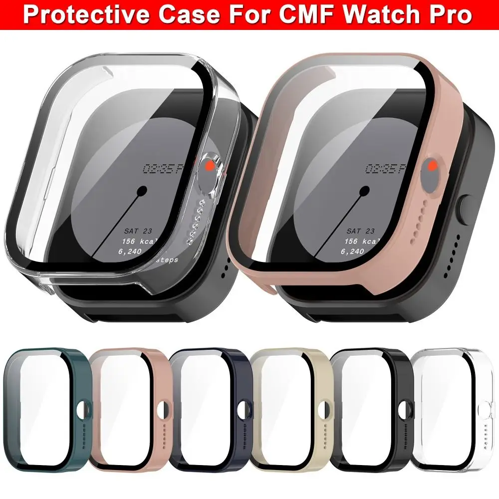 Hard-Edge-Shell-Glass-Screen-Protector-Film-Smartwatch-Frame-Case-For ...