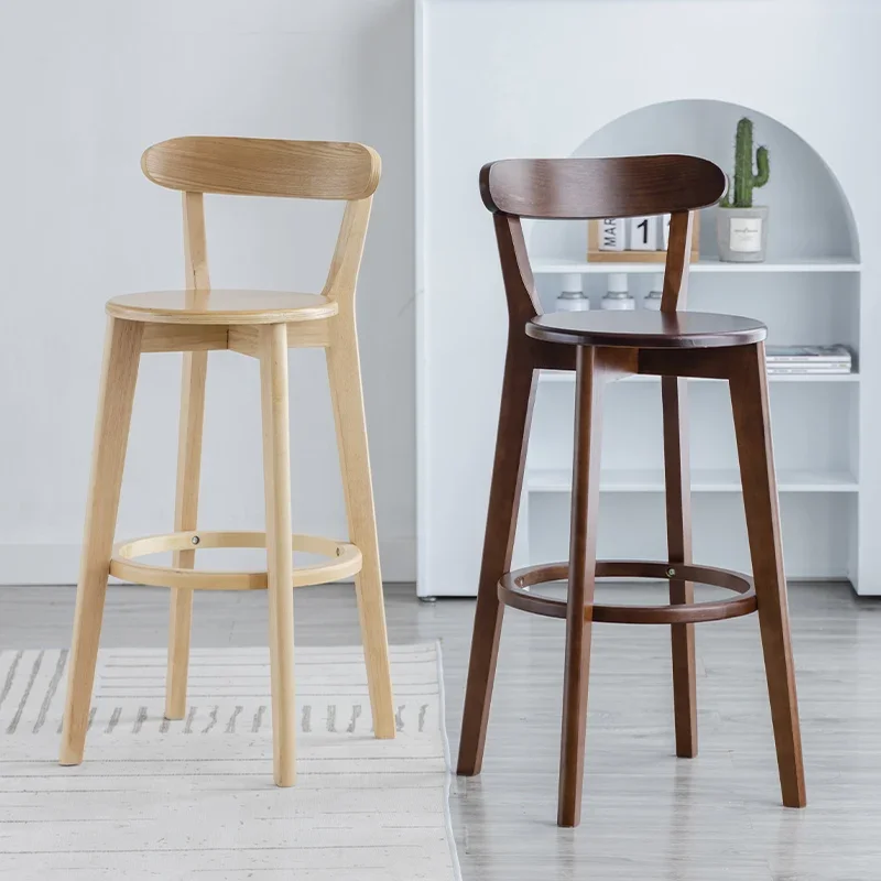 Modern-Wooden-Nordic-Bar-Stool-Luxury-Dining-Room-Office-Stool-Nordic ...