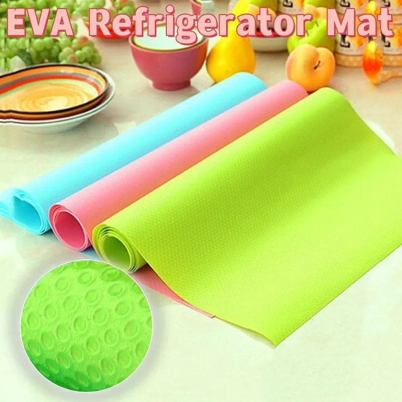 64PCS-EVA-Waterproof-Refrigerator-Liner-Mat-Washable-Mildew-Kitchen-Pad ...