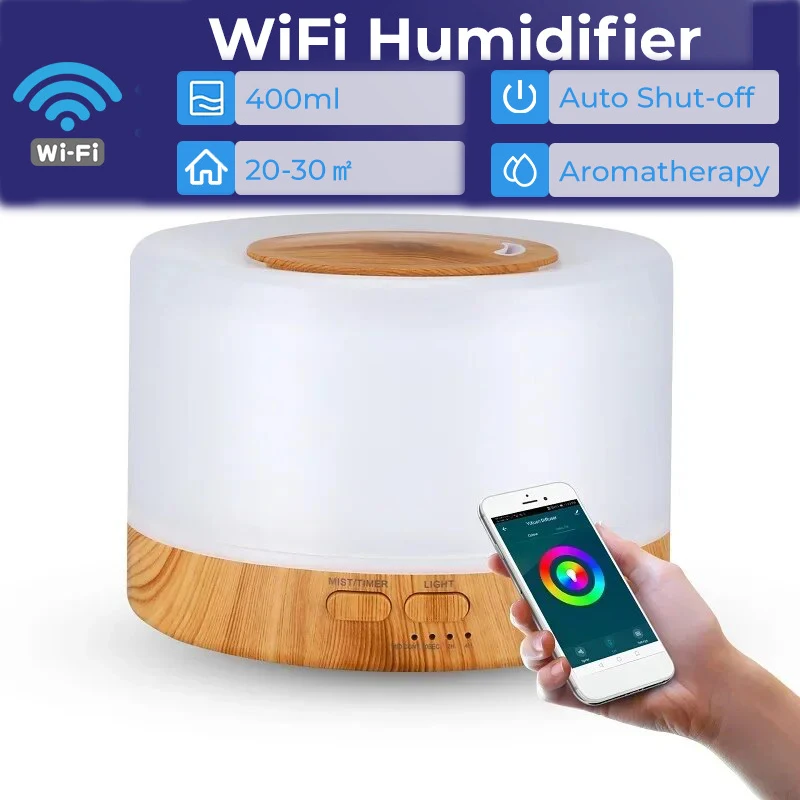 Smart-WiFi-500ml-Aromatherapy-Essential-Oil-Diffuser-Air-Humidifier ...