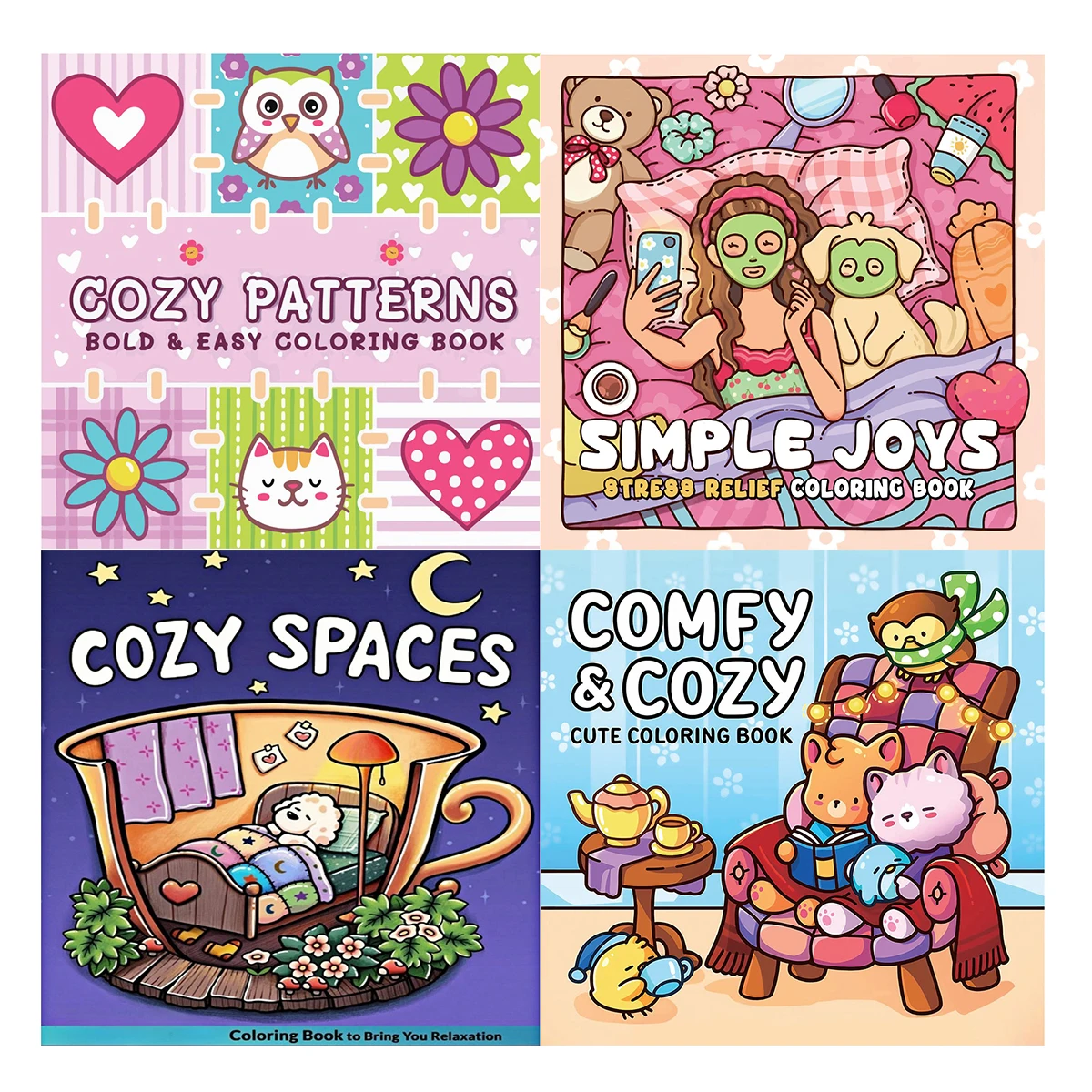 Cozy Space Coloring Page: The Perfect Escape for Stress Relief and ...