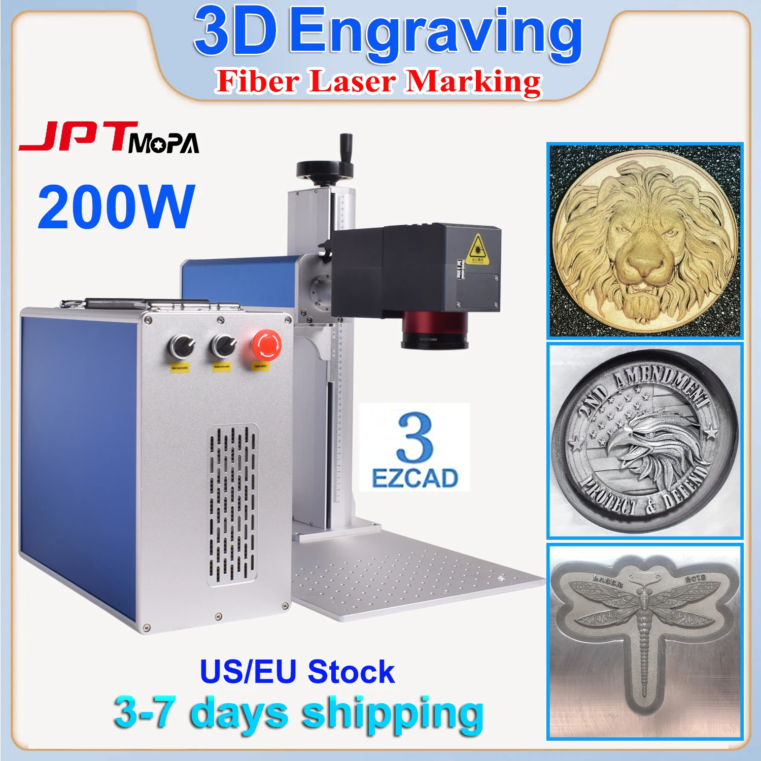 3D-Fiber-Laser-Marking-Machine-3D-Laser-deep-Engraving-Machine-200W-JPT ...