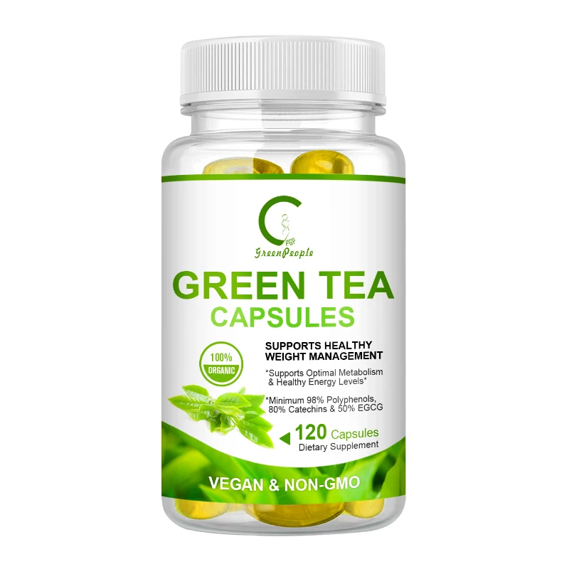GPGP Greenpeople Capsules de polyphénols de thé vert, supplément d ...