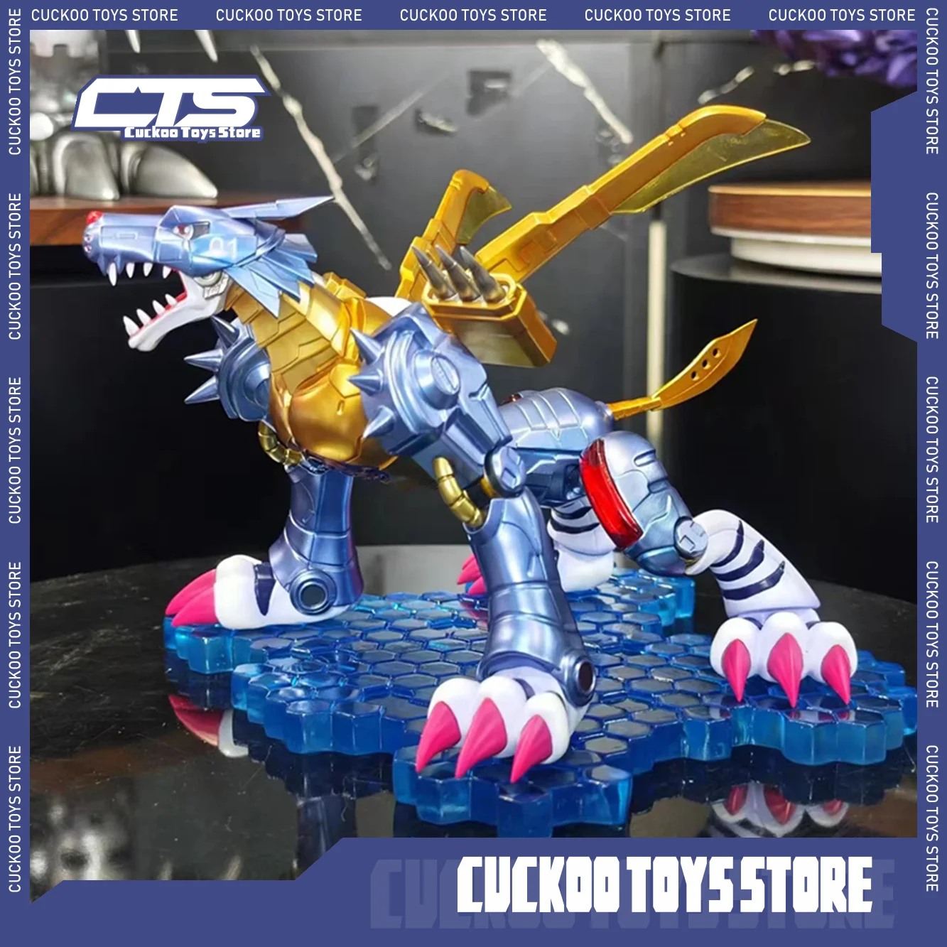 17cm-Digimon-Adventure-Anime-Figures-Gk-Metal-Garurumon-Action-Figure ...