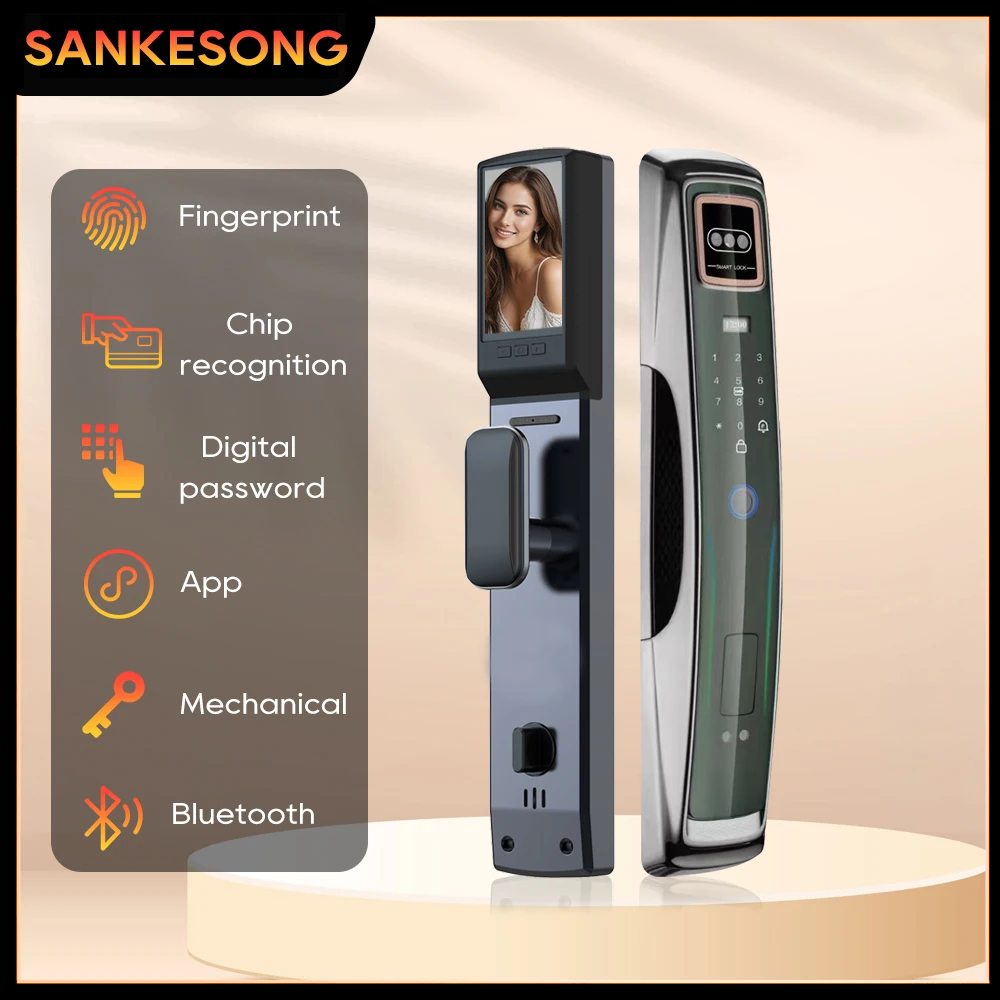 SANKESONG-3D-Face-Real-time-Intercom-Smart-Door-Lock-Security-Camera ...