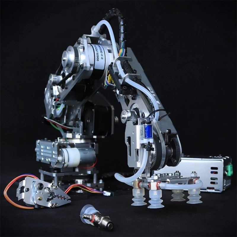Big-Load-4-DOF-Metal-RobotiArm-with-Suction-Cup-Pump-Stepper-Motor-for ...