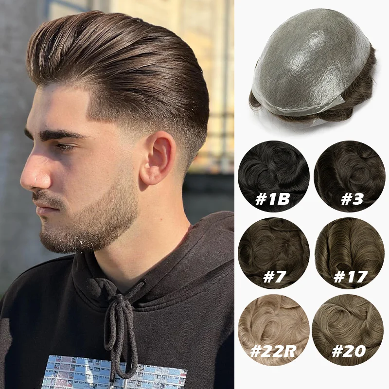 Wig-Man-100-Human-Hair-Wigs-Men-s-Capillary-Prosthesis-Men-Toupee-0-02 ...