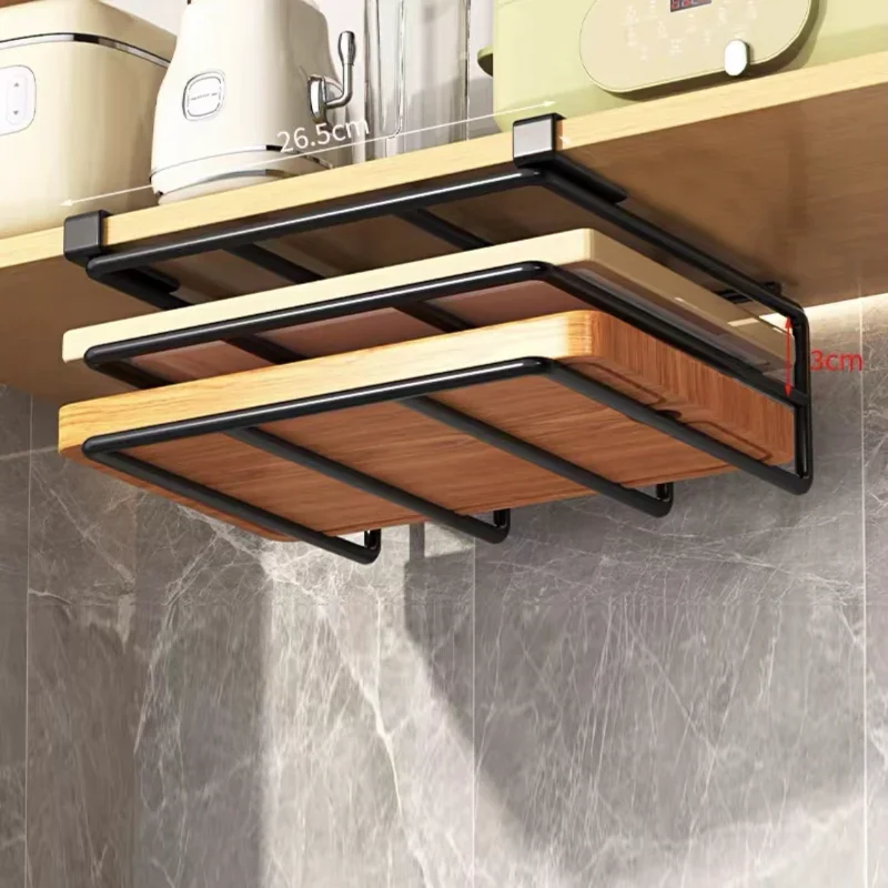 Kitchen-Under-Cabinet-Basket-Storage-Shelf-Cutting-Board-Rack-Kitchen ...