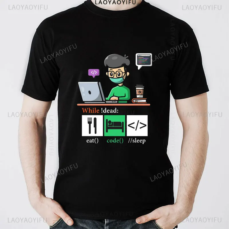 Camiseta-de-algod-o-masculina-Presente-engra-ado-do-programador-Sistema ...
