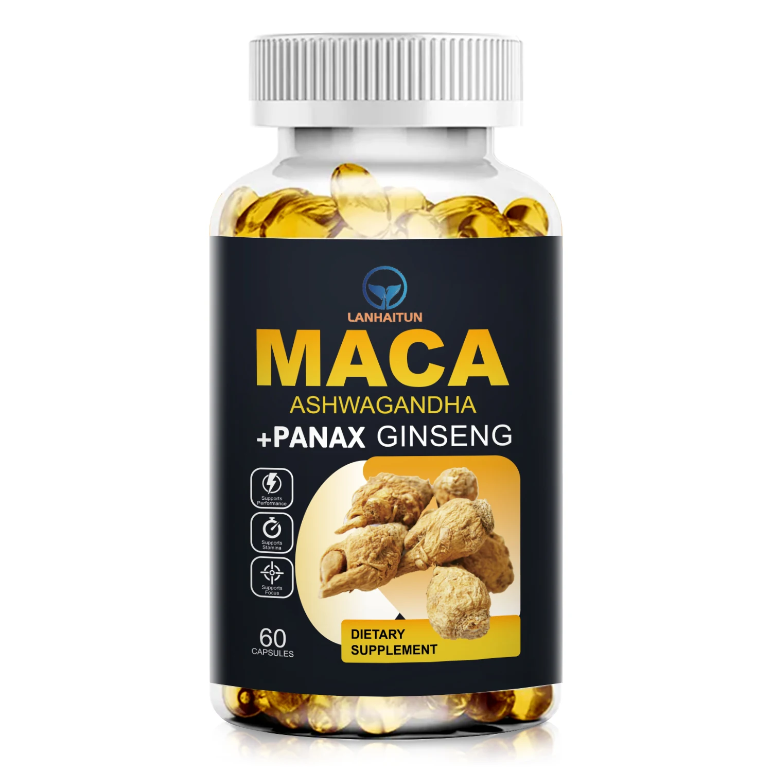 LANHAITUN-Maca-Root-Capsules-10-000mg-Korean-Ginseng-1-400mg-Black-Red ...