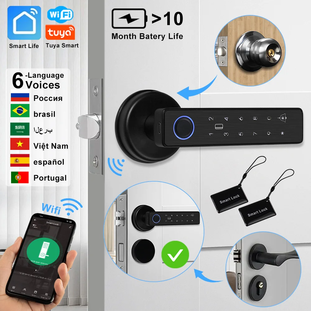 Tuya-Wifi-Smart-Door-Lock-Fingerprint-Biometric-Digital-Electronic-Lock ...
