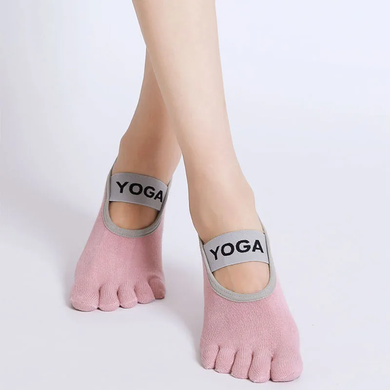 Socks-Women-s-Professional-Sports-Silicone-Anti-Slip-Yoga-Socks-Five ...