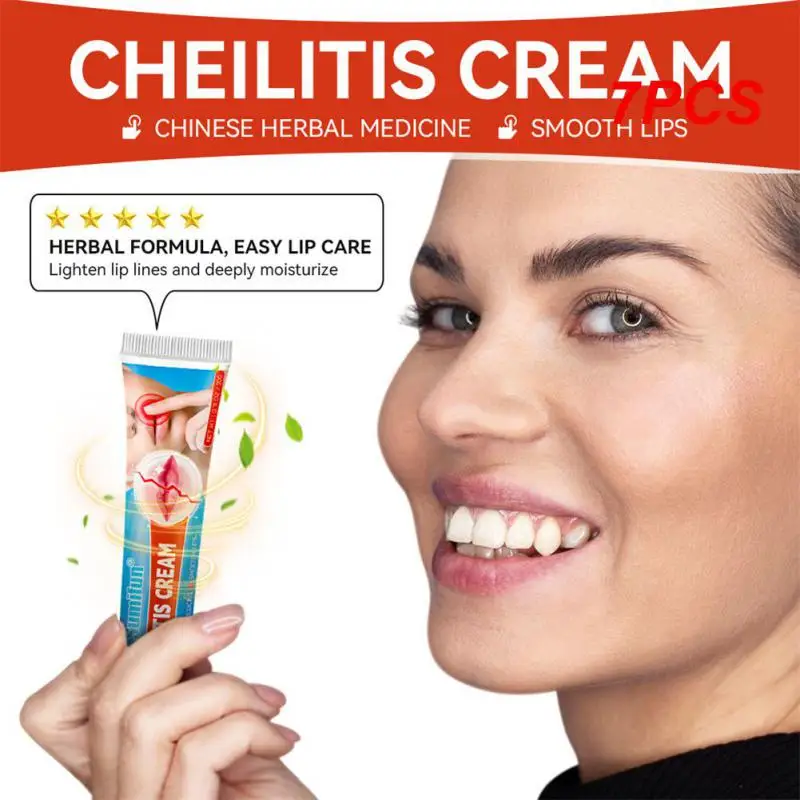 7PCS-Cheilitis-Cream-Inflammation-Labial-Herpes-Antibacterial-Ointment ...