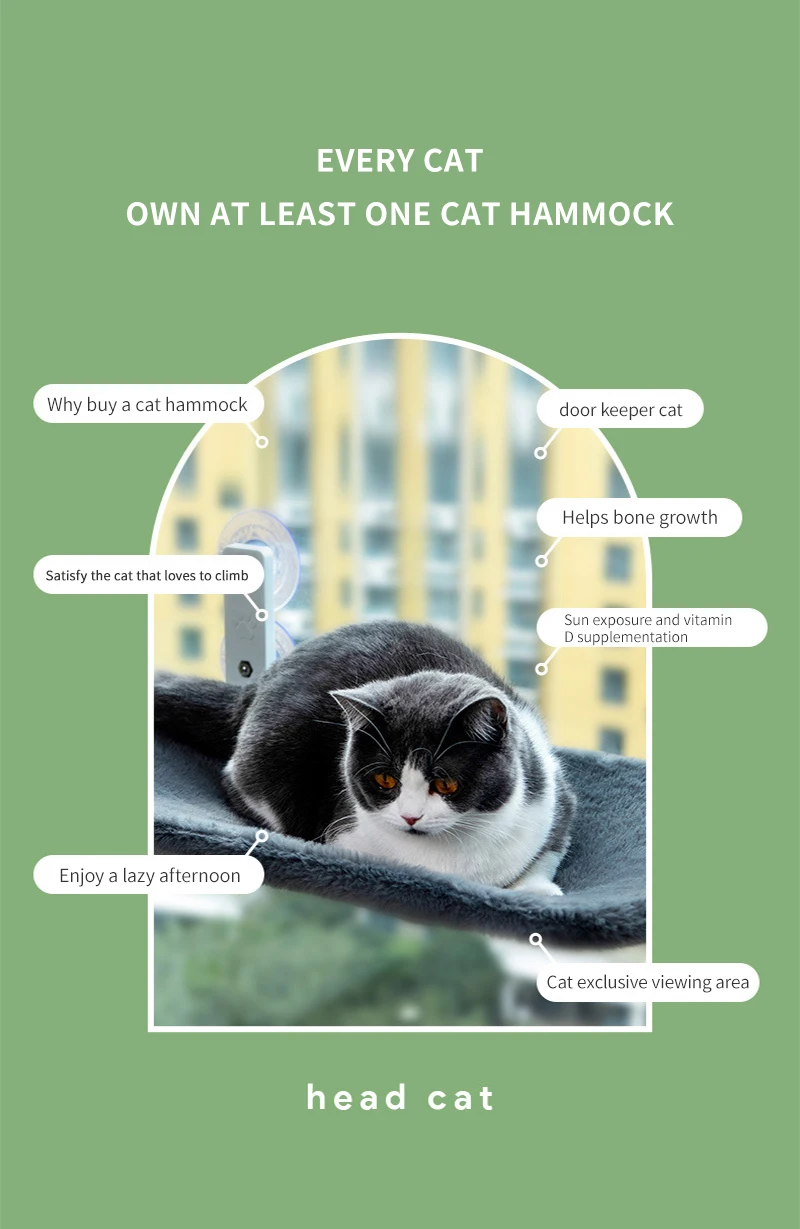 Hamac à ventouse pliable pour chat,lit de balcon,panier en verre pour ...