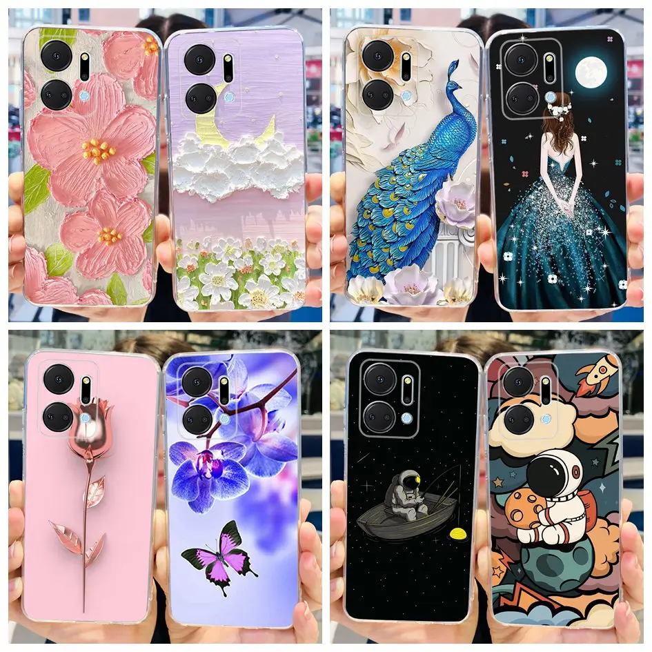 For-Honor-X7a-X7b-Case-2023-Fashion-Soft-Silicone-Back-Cover-For ...
