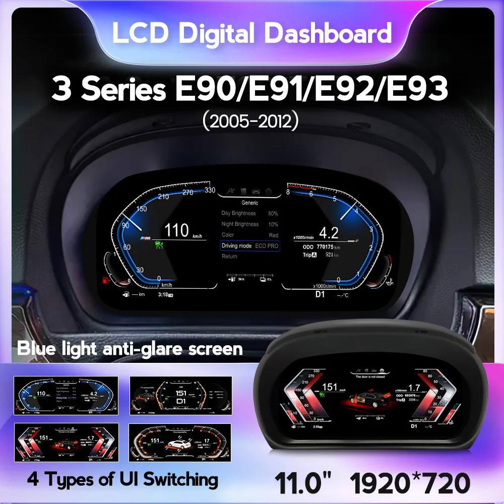 Car-Gauge-Sets-Car-Dash-Panels-Upgrade-Linux-System-For-BMW-3-Series ...