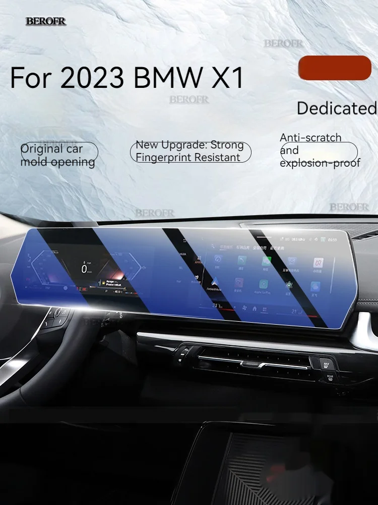 For-BMW-U10-U11-X1-IX1-2023Car-GPS-navigation-Protective-film-LCD ...