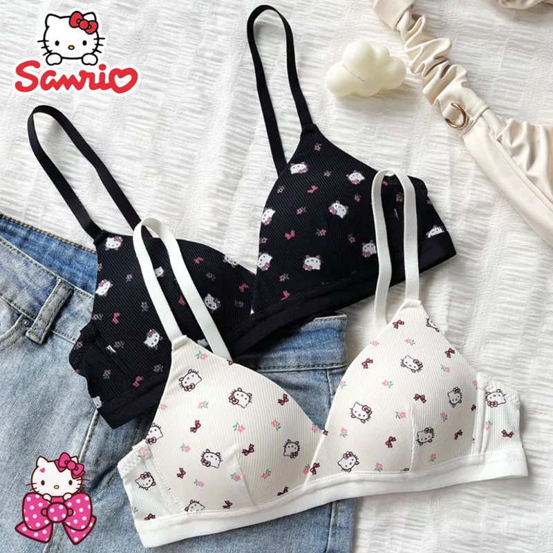 Sanrio-Hello-Kitty-BH-sexy-ohne-Draht-Push-Up-Unterw-sche-M-dchen ...