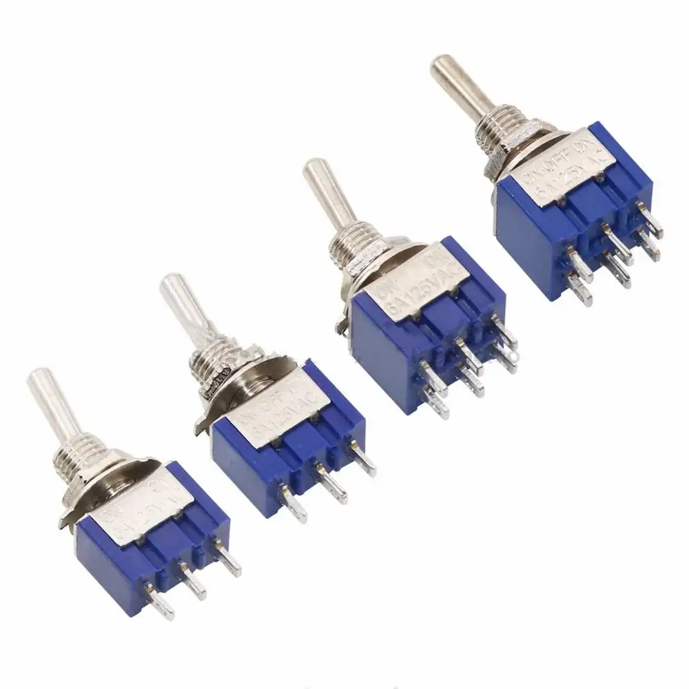 50Pcs-Miniature-Lever-Toggle-Switch-Single-Pole-Double-Throw-ON-OFF-ON ...