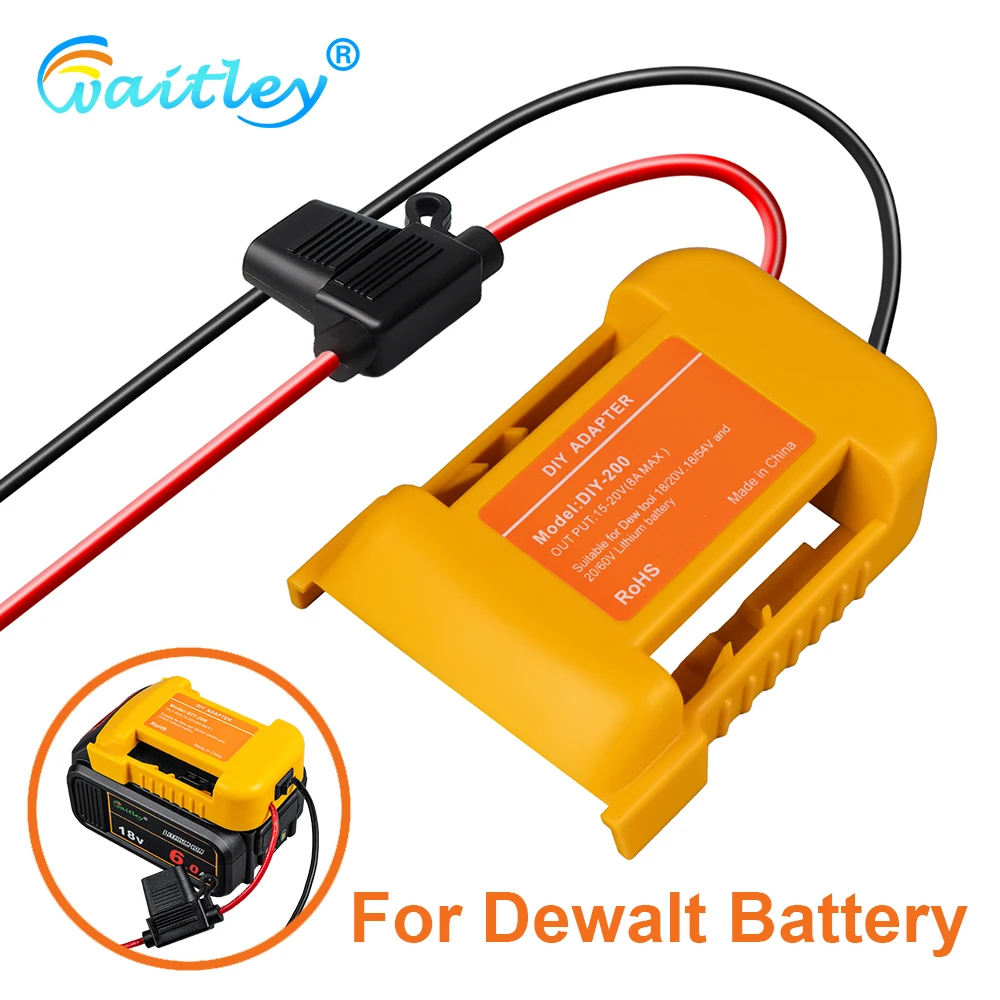 External Battery Adapter Converter for DEWALT 18V/20V/54V Battery DIY ...