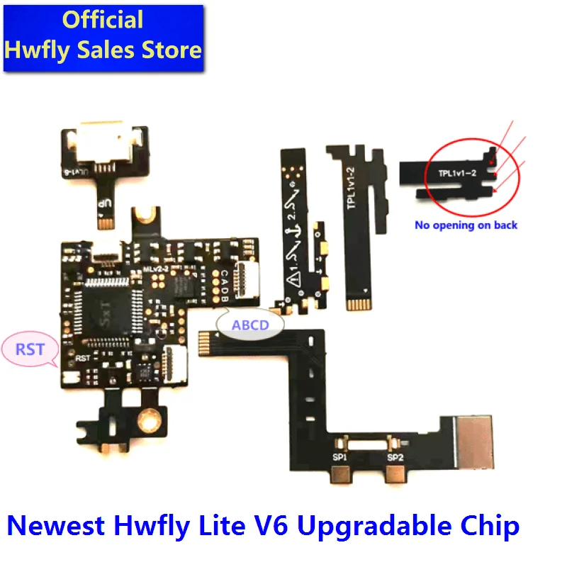 Original mais novo Hwfly Lite V6 Chip atualizável & Flashable Suporte ...