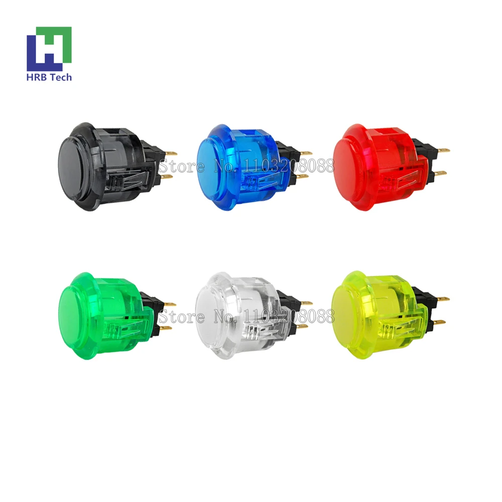 Original-Sanwa-OBSC-24-24MM-Clear-Push-Button-Transparent-arcade-push ...