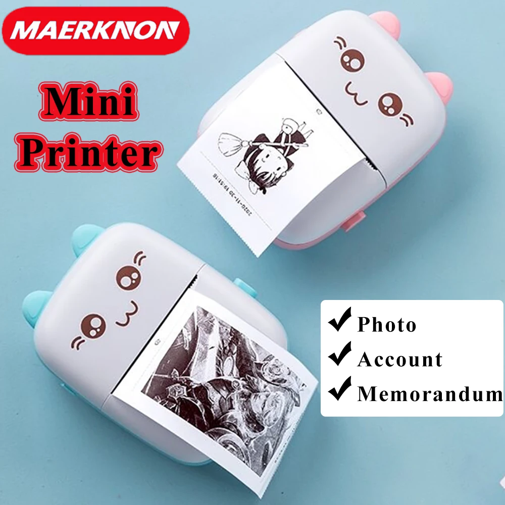 Mini-Printer-Portable-Thermal-Printer-Photo-Lable-Printing-Pocket ...