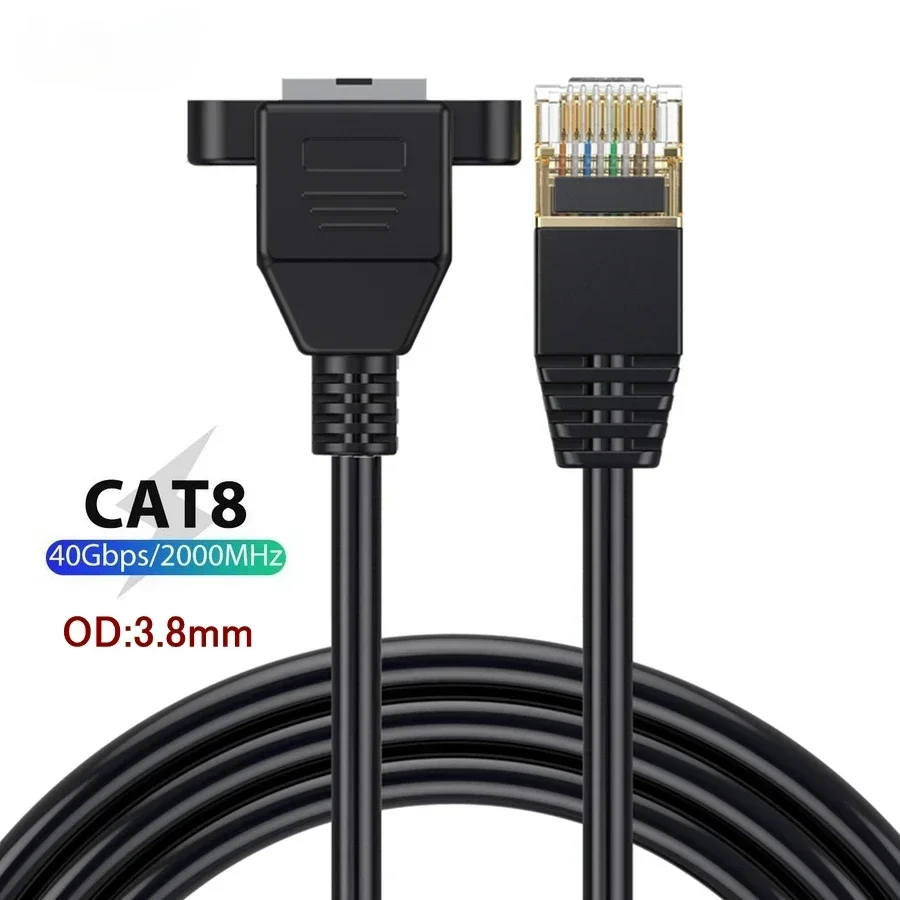 Superfine-Cat8-Ethernet-Extension-Cable-With-Panel-Mount-Screw-RJ45 ...