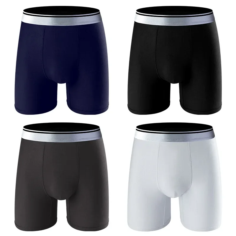 Men-s-Cotton-Boxer-Long-Leg-Underwear-Seamless-Man-Shorts-Breathable ...