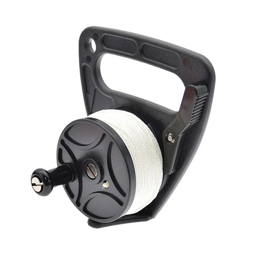 Portable Diving Rope Reel with Stopper Retractable Hand Crank Wheel ...
