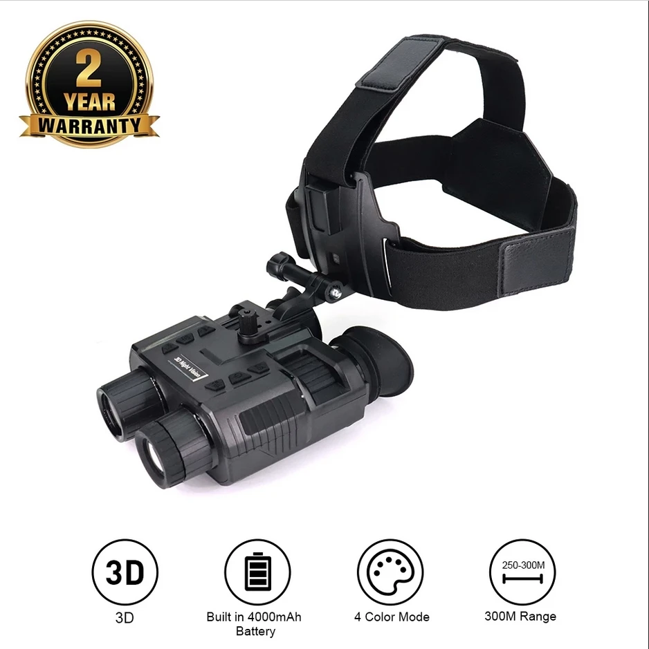 NV8000 Helmet 3D Night Vision Goggle IR 1080p HD infrared NV Binocular ...