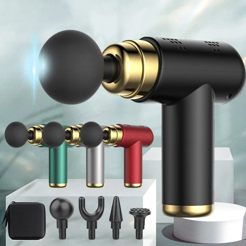 Portable Mini Massage Gun Pistol Facial Massager For Body Neck Deep ...