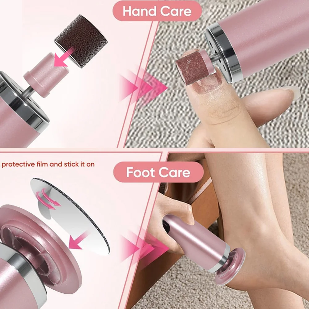 Wireless Electric Foot Callus Remover Machine Rechargeable Pedicure ...