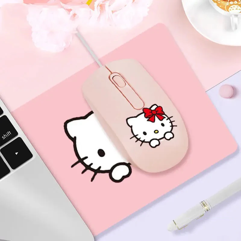 Cartoon-Hello-Kitty-Wired-Mouse-for-Laptop-Computer-Kawaii-Office ...