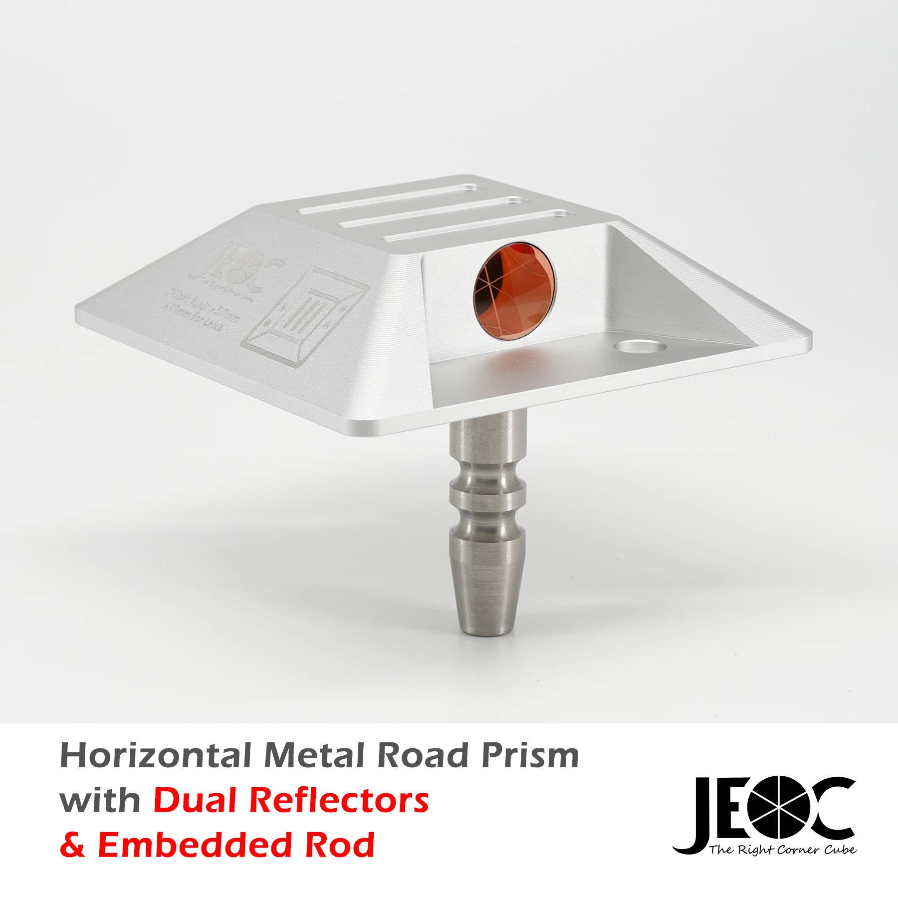 JEOC 0° Road Monitoring Prism with Dual Copper Coated Reflectors and ...