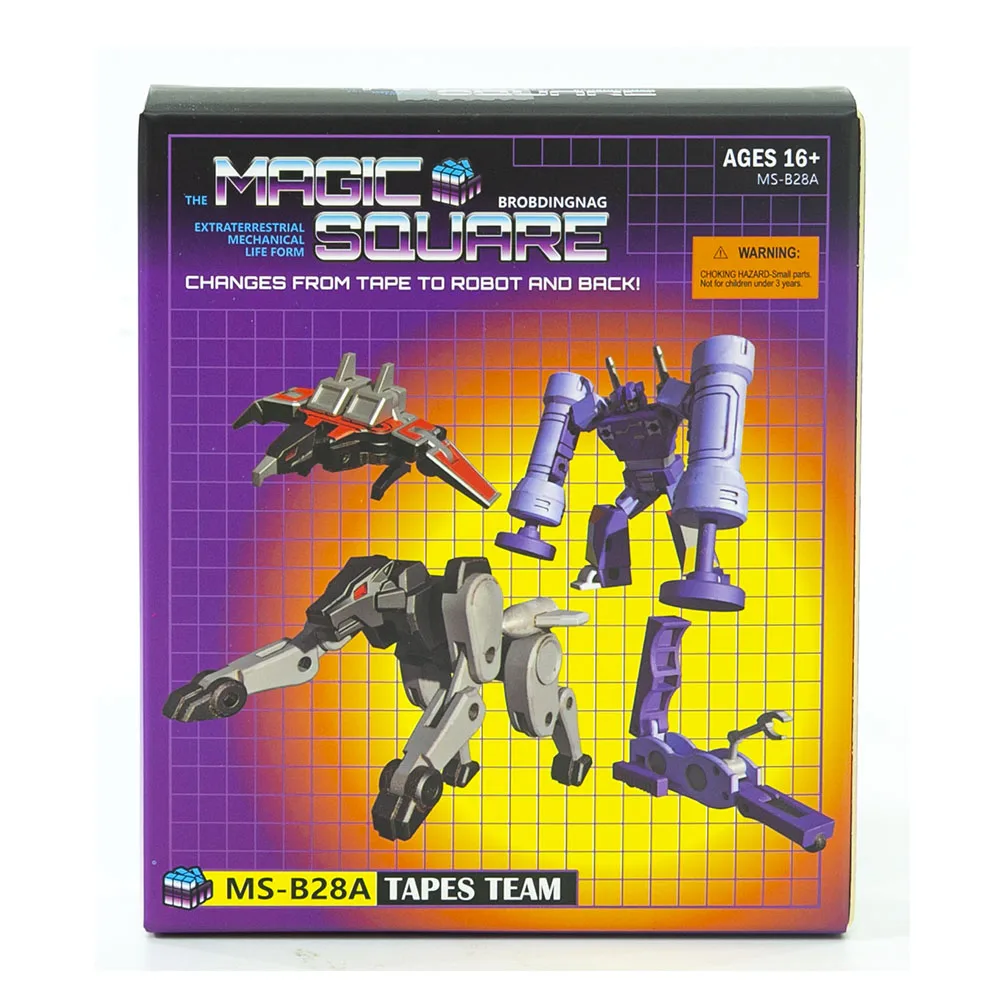 New Transformation Toys Robot Magic Square toys MS-B28A Tapes Team Mini ...
