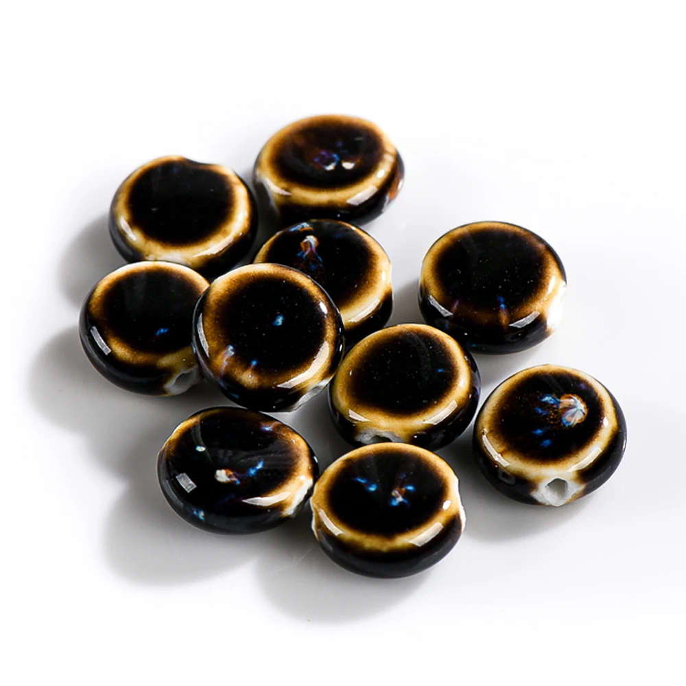 15mm-Pill-Shape-Ceramic-Porcelain-Pottery-Beads-Pendant-Jewelry-Making ...