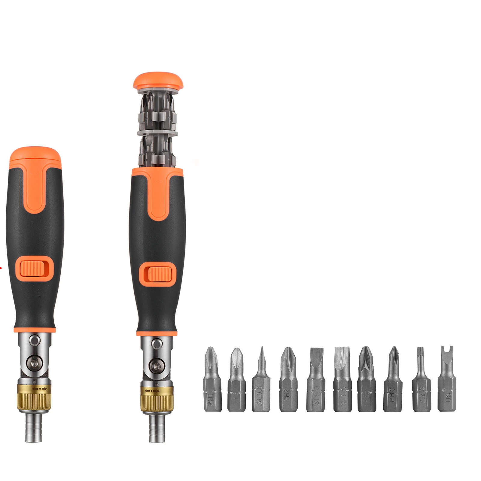 Two way Ratchet Screwdriver 10 in 1 Multi bit Ratchet Screw Drivers Set ...