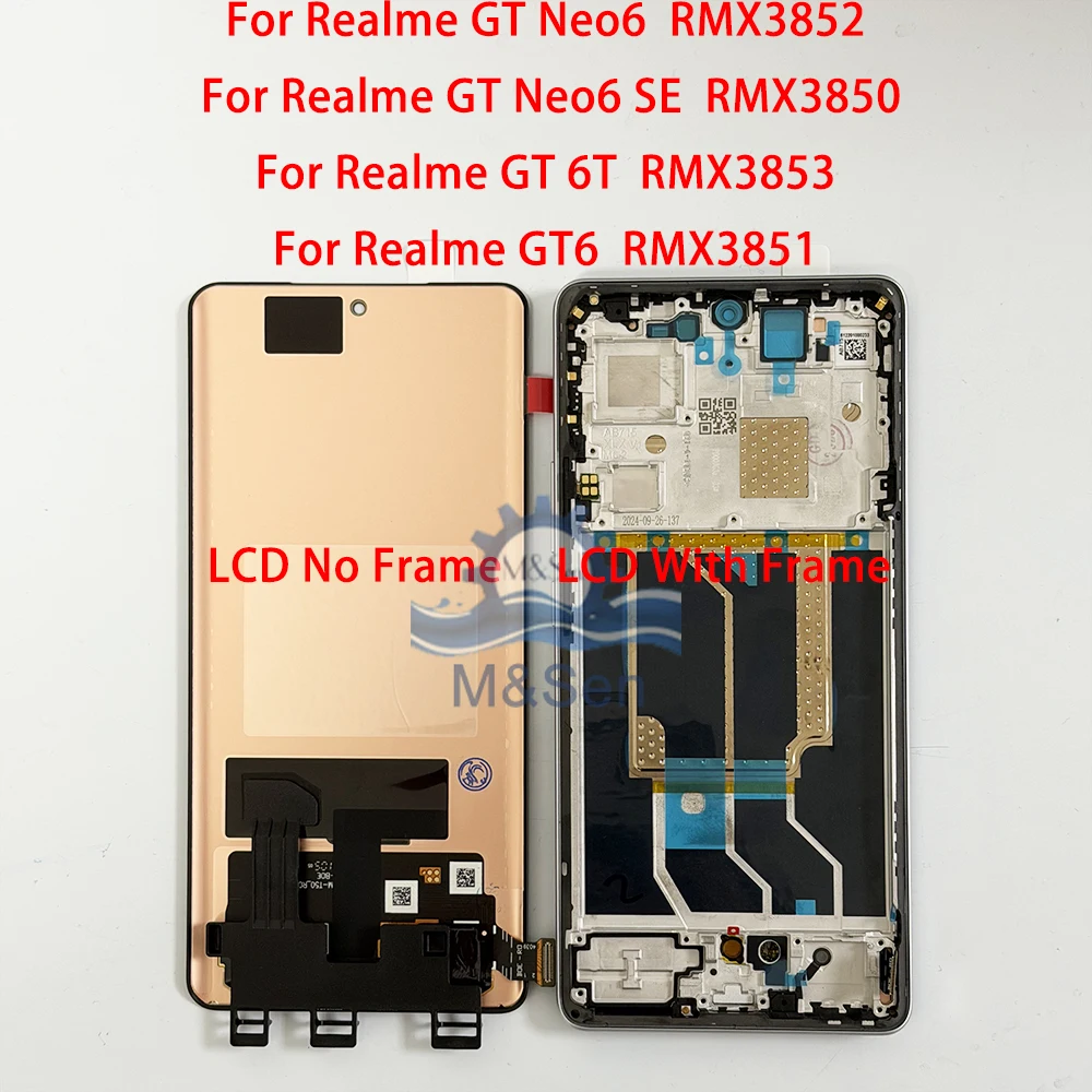 Original 6.78 "amoled para oppo realme gt6 gt neo 6 6 se 6se display ...