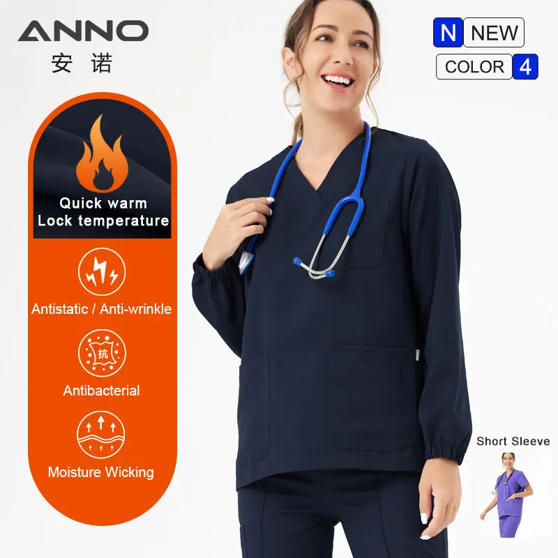 Unisex-Medical-Scrubs-Set-New-Heat-Preservation-Thermostatic-Fabric ...