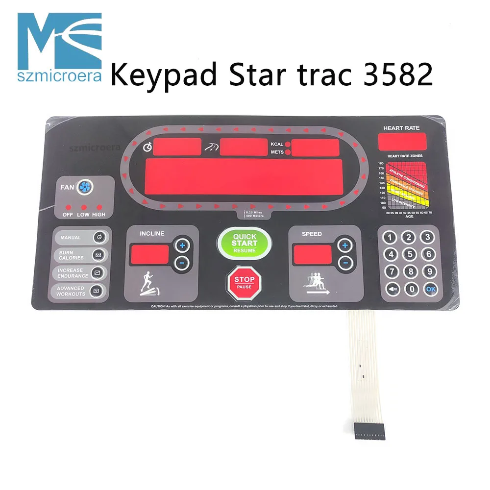 Keypad-Startrac-3582-S-TRC3582-Treadmill-Button-Panel-Control-Panel ...