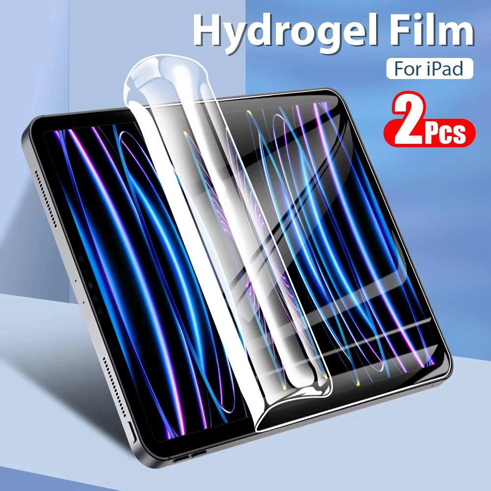 2PCS Hydrogel Film For iPad Pro 13 2024 11 12.9 Air 4 5 Screen ...