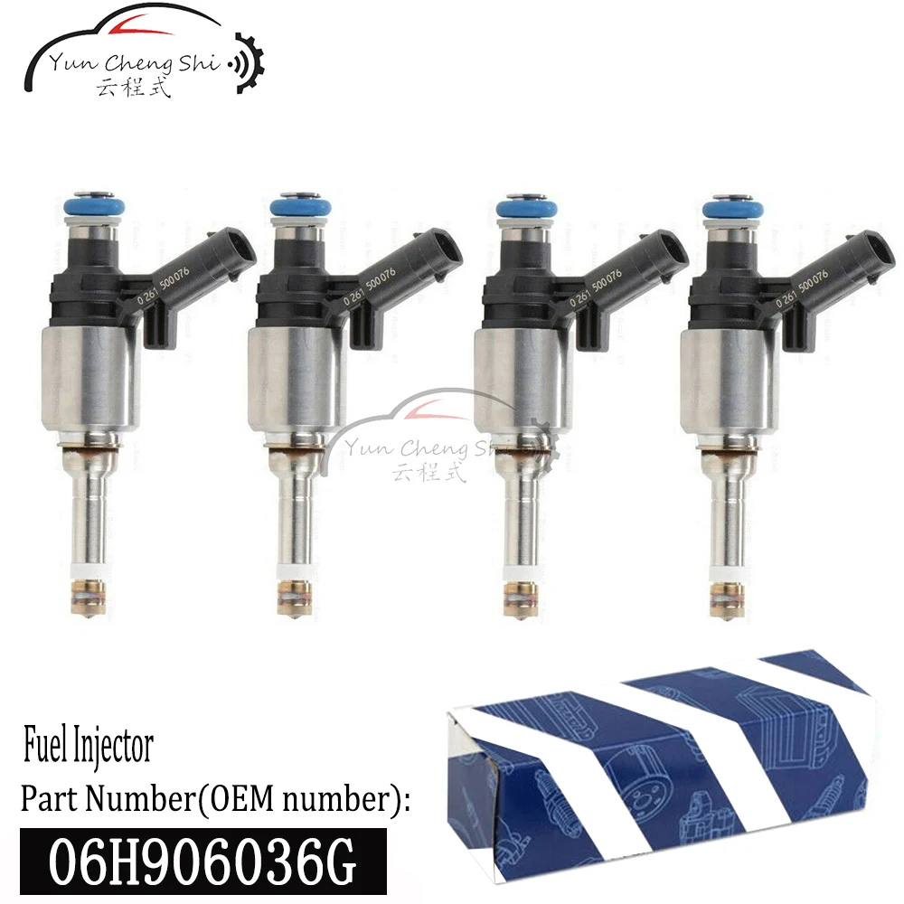 4x Fuel Injector 06H906036G 06H906036H 06H906036E 0261500162 For ...