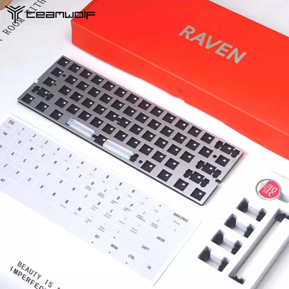 Teamwolf-Raven61-PCB-Keyboard-Inner-Container-RGB-Wried-Gaming-Keyboard ...