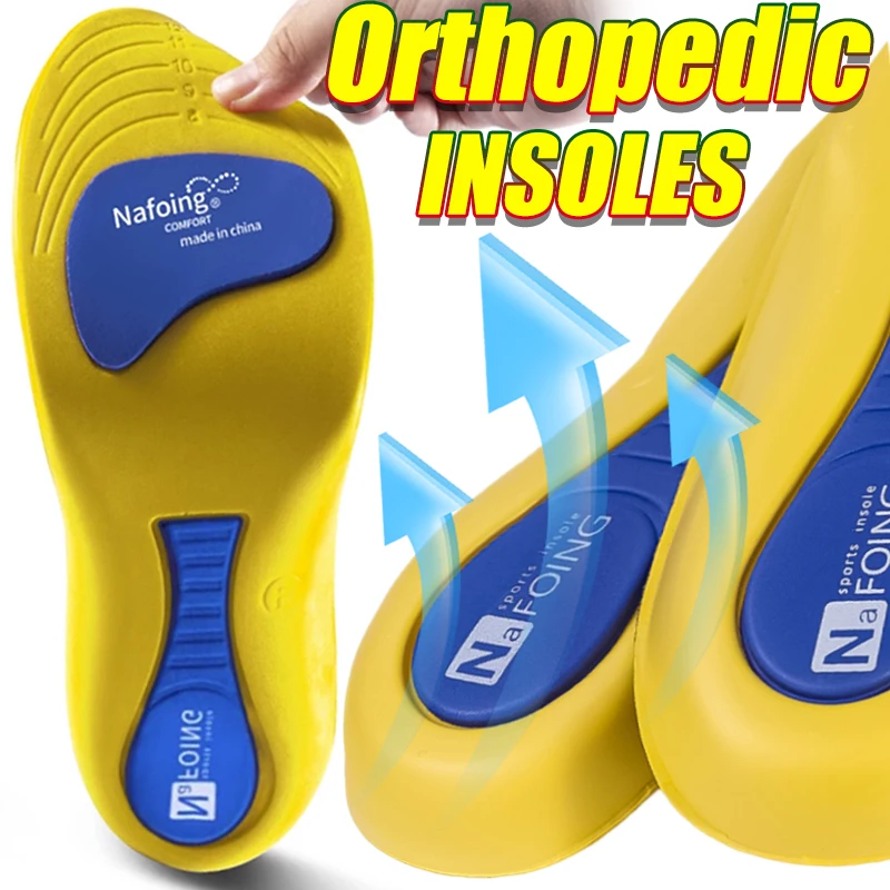 Orthopedic Insoles Orthotics Flat Foot Health Sole Pad for Shoes Insert ...